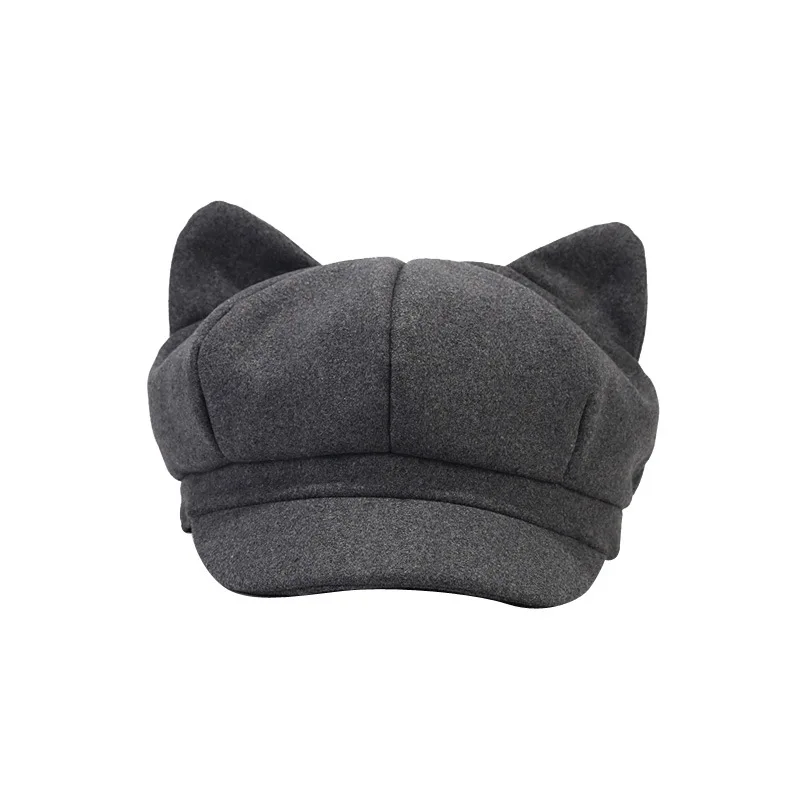 Boina Octogonal con Orejas de Gato - I Miau You