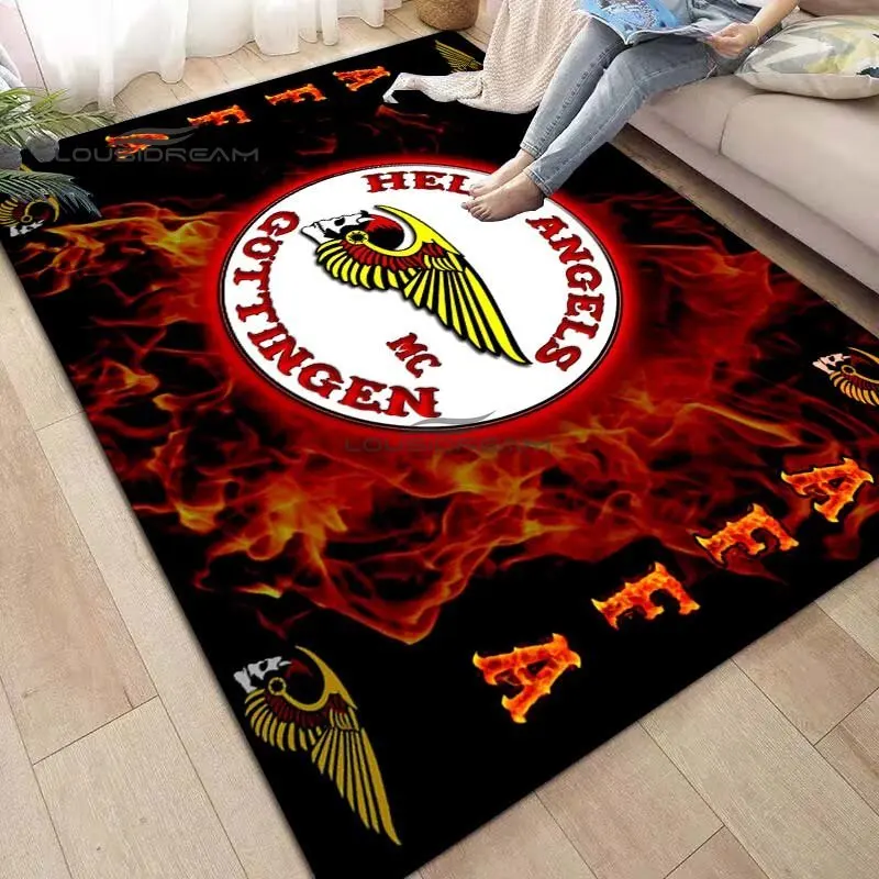 Hells-Angels-Carpet-and-Rug-Classic-Motorcycle-logo-Carpet-Floor-Mat ...