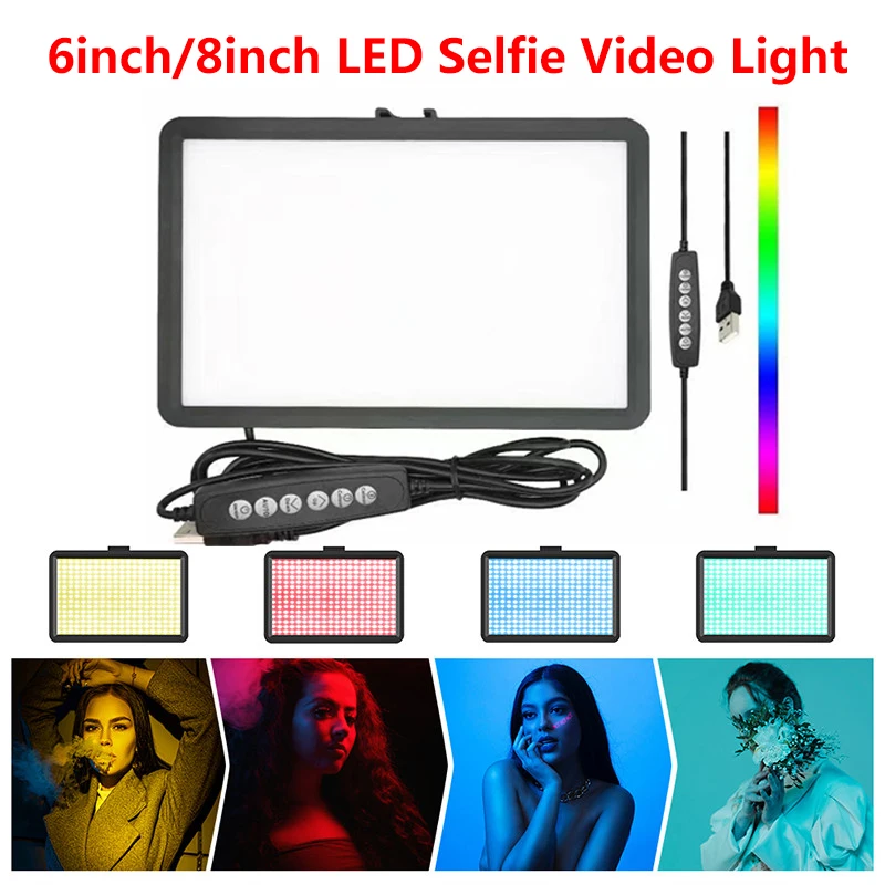 6-8-Inch-LED-Video-Light-For-Live-Streaming-Photo-Studio-Light-Panel ...