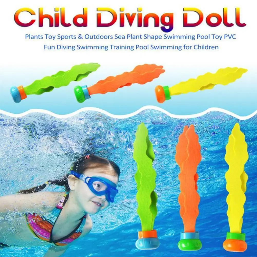 3pcs Seaweed Diving Toy Water Games Pool Games Child Underwater Diving ...