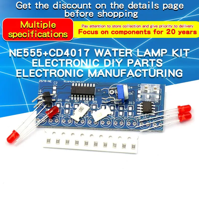 1-PCS-Water-Lamp-Kit-NE555-CD4017-Water-Lamp-Interesting-DIY-Electronic-Parts-Electronic ...