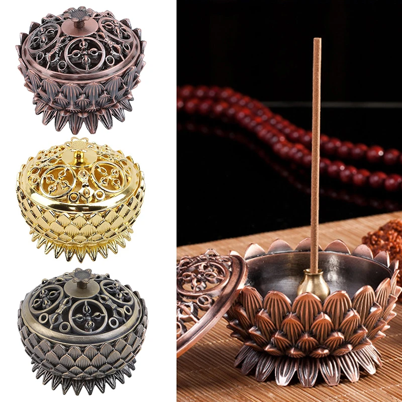 Lotus Shape Incense Burner Holder Home Craft Decoration 【オープニング大セール】