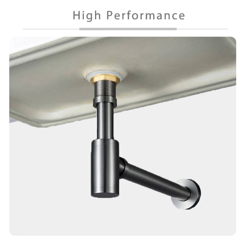 Gun Metal Grey Wash Basin Waste Trap – Assorted Produce