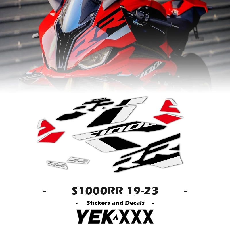 S1000RR 19-23 Red Car Version Motorcycle Sticker Fairing Shell Sticker ...
