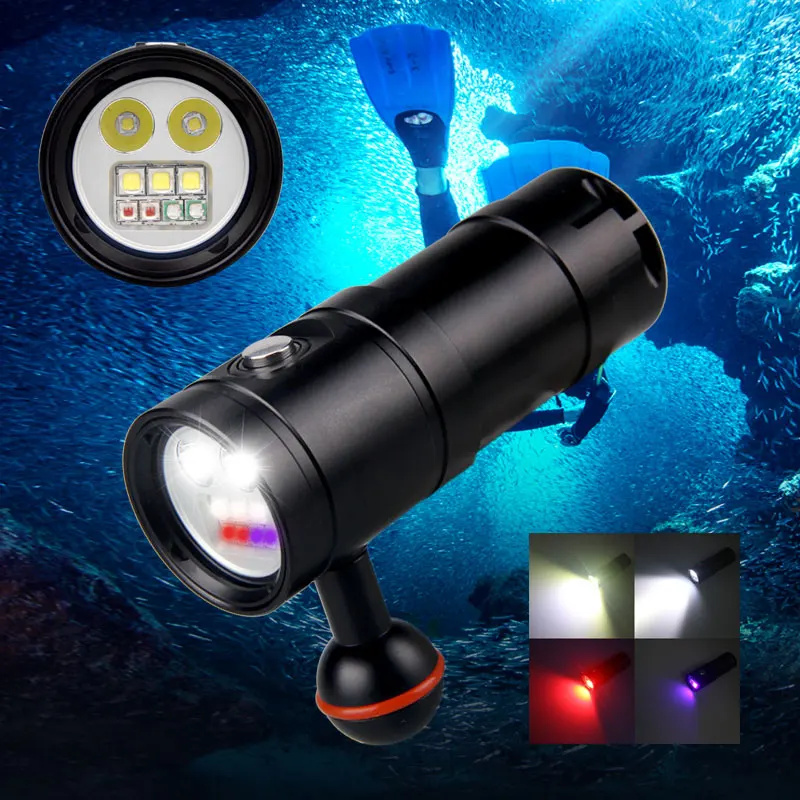 20000Lumen-LED-Diving-Flashlight-IPX8-Underwater-Diving-Lighting-100m ...