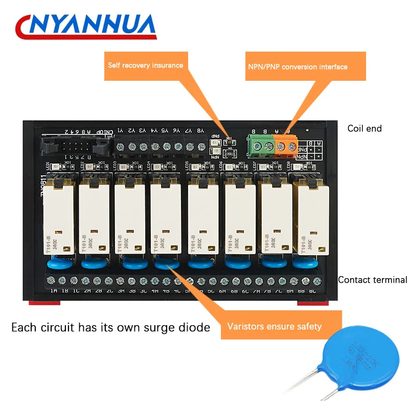 Relay-Module-Control-Module-8-way-PLC-Amplifier-Board-12VDV24VDC-220V ...