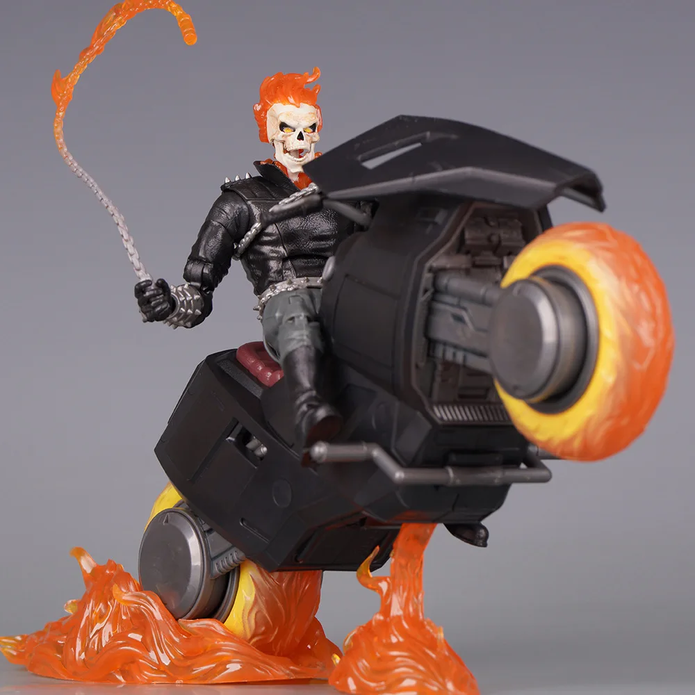 Marvel 85th Anniversary Ghost Rider & Hell Cycle 6'' Articulated Action ...