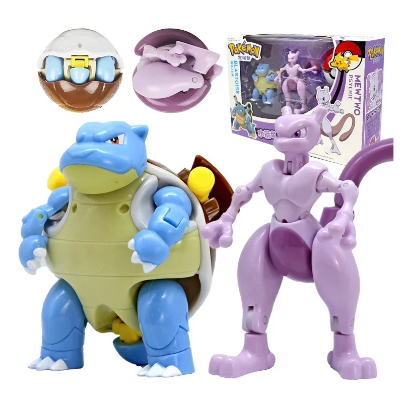 Original Pokeball Pokemon Ball Deform figura de acción Pikachu Mewtwo ...