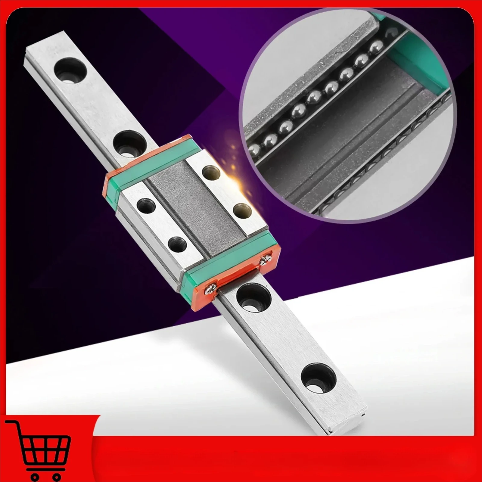Linear Rail Carriage LML9B Miniature Linear Rail Rail 9mm Width Slide ...