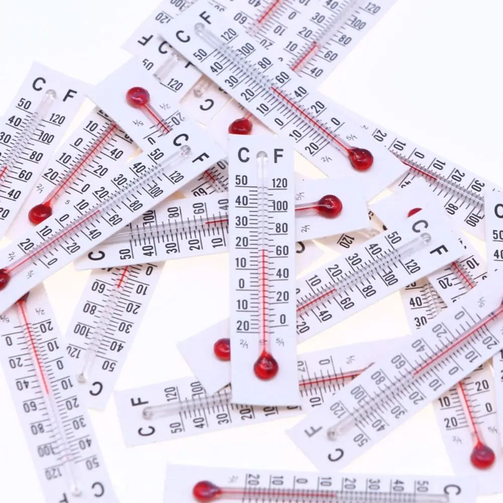 10PCS-New-Miniature-Paper-Cardboard-Thermometer-Simple-Style-House ...