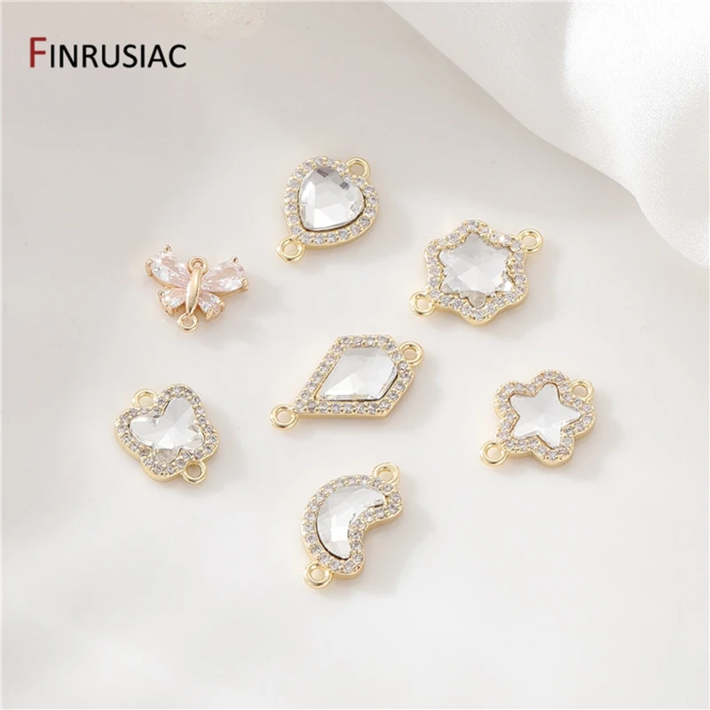 14K Gold Plated Exquisite Flower/Butterfly/Star/Moon/Heart Shape ...