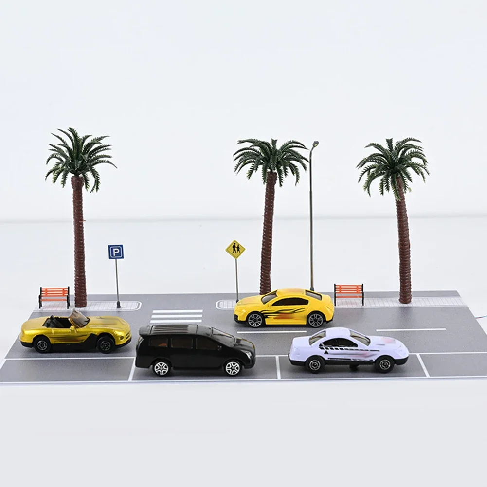1/64 Scale Model Of The City Road Scene Diorama Car Parking Lot With ...