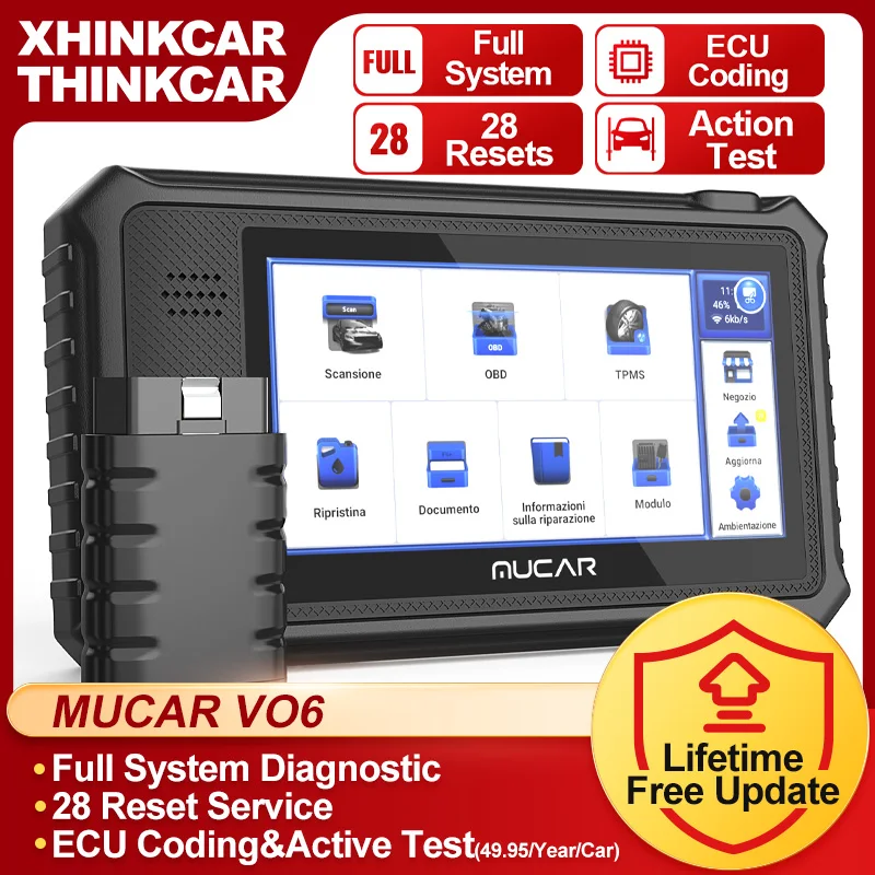 THINKCAR MUCAR VO6 VO7 Professional Car Diagnostic Tools Full System ...