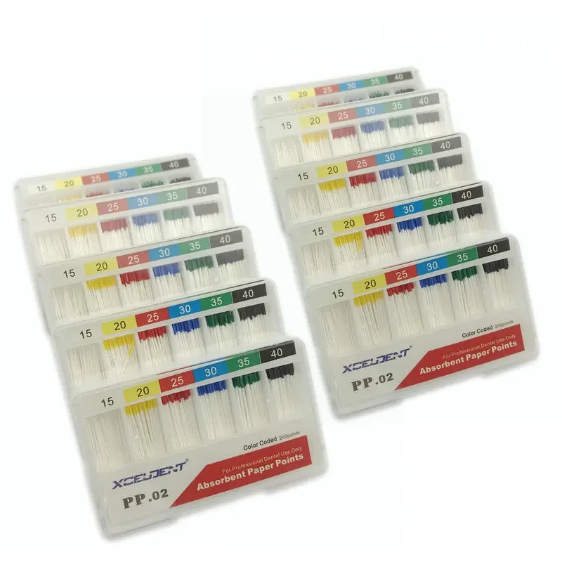 10-boxes-2000pcs-Dental-Material-Absorbent-Paper-Points-Dentist ...