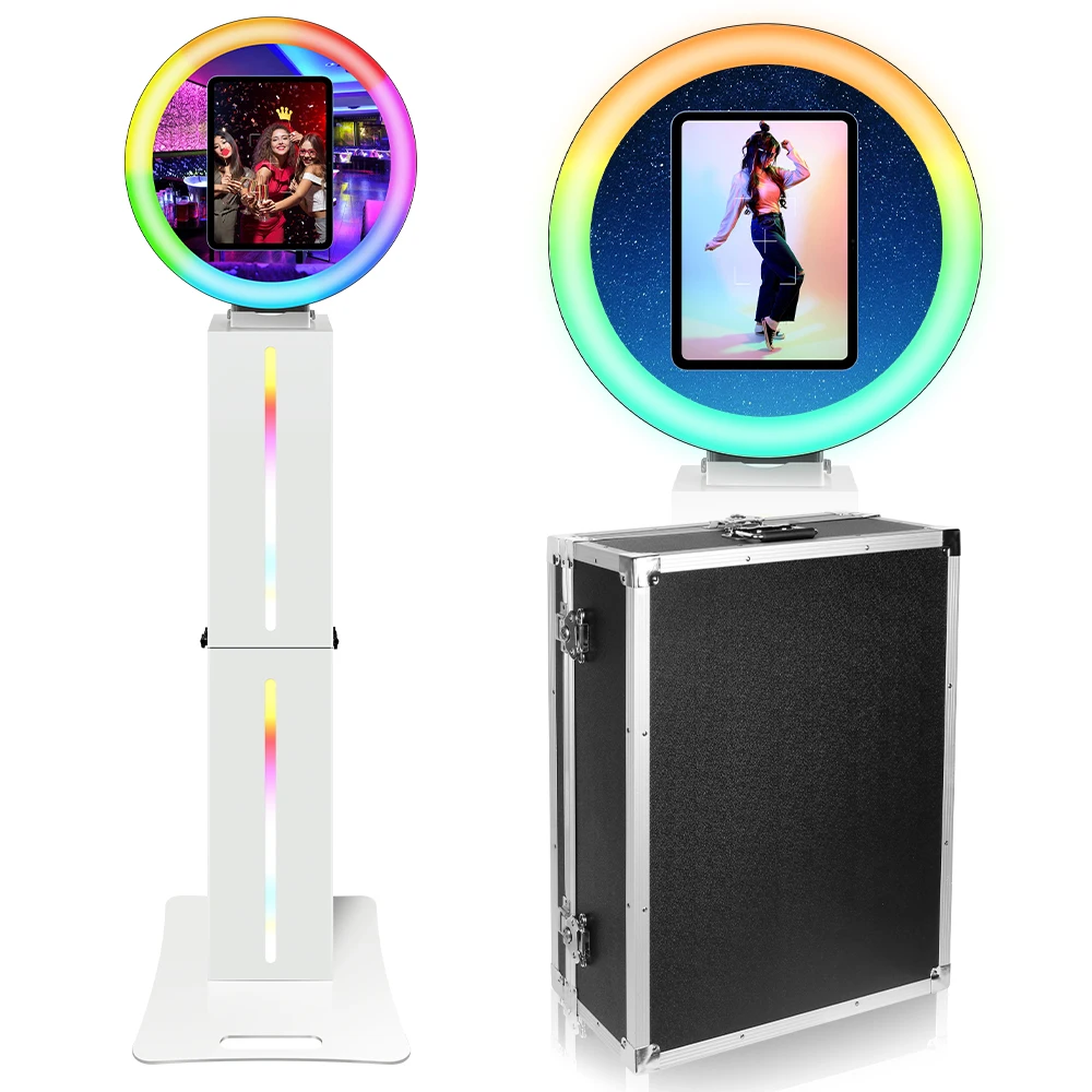 Portable-Party-Photobooth-Selfie-Magic-Mirror-Photo-Booth-Machine-Stand ...