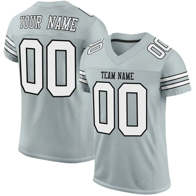 Gray-Series-Customized-Football-for-Men-Jersey-Personlized-Sew-Team ...