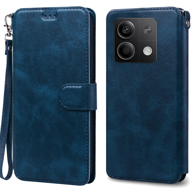 For-Redmi-Note-13-5G-Case-Luxury-Leather-Wallet-Flip-Cover-For-Xiaomi ...