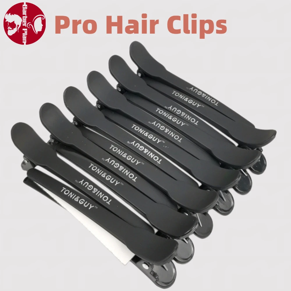 12Pcs Professional Hair Clips Salon Hairdressing Plastic Clamps Hair ...