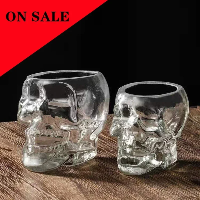 Halloween-Household-Skull-Head-Glass-Teacup-Transparent-Crystal-Coffee ...
