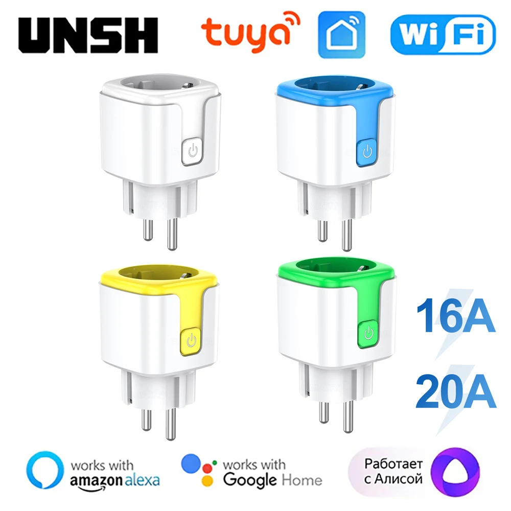 16A-20A-Tuya-Smart-WIFI-Plug-Socket-with-Power-Monitor-Timing-EU-Plug ...