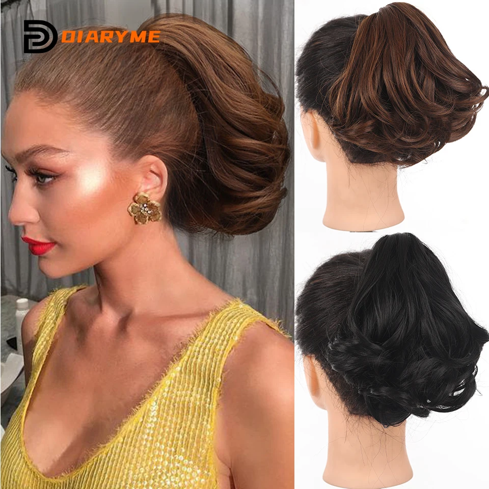Synthetic-Bouncy-Curly-Ponytail-Hair-Extensions-Short-Curly-Wavy-Pony ...