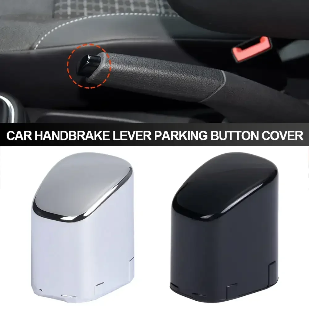 Carro-Handbrake-Lever-Estacionamento-Bot-o-Capa-Decora-o-Chrome-Shell ...
