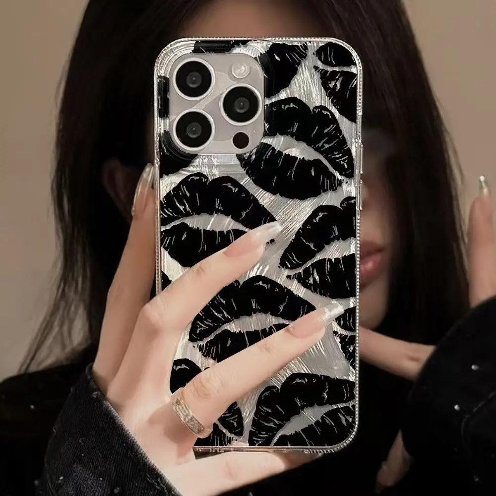 Sleek Black Glossy Phone Case for Moto G04 G04S 4G (1)