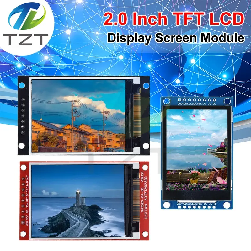 TZT 2.0 inch TFT Display OLED LCD Drive IC ST7789V 240RGBx320 Dot ...