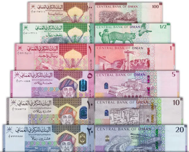 2020-2021 Oman 100 Baisa 1/2 1 5 10 20 50 Rial Original Notes Unc ...