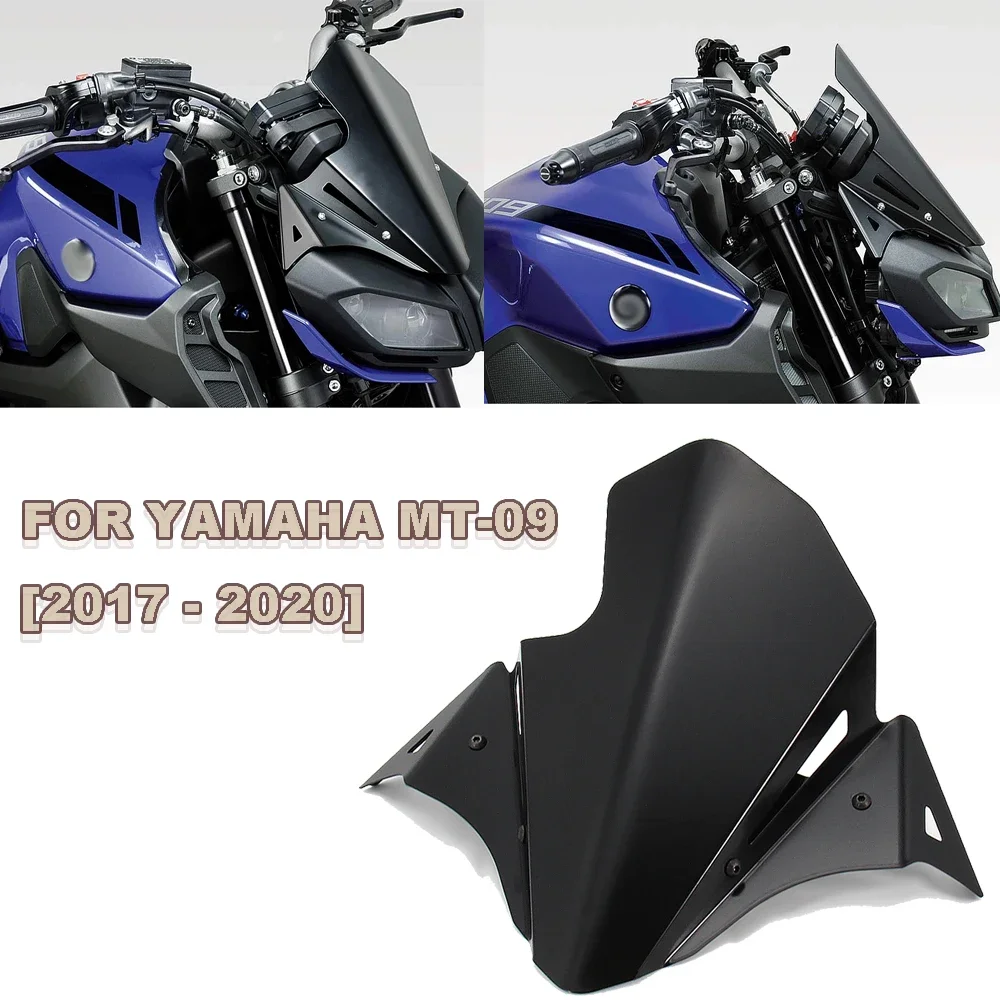 2017-2020-FOR-YAMAHA-MT-09-MT09-Motorcycle-Accessories-Front-Windshield ...