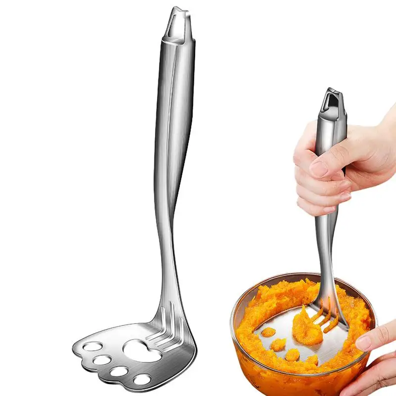 Potato-Masher-Stainless-Steel-Metal-Hand-Masher-With-Cute-Cat-Paw ...