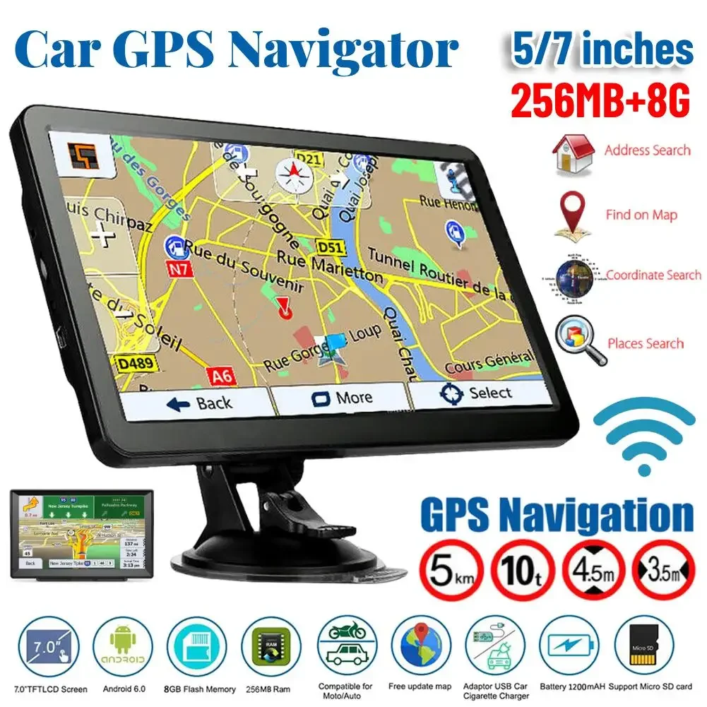 7-Inch-HD-Car-GPS-Navigation-FM-Transmitter-Car-GPS-Navigator-256MB-8G ...