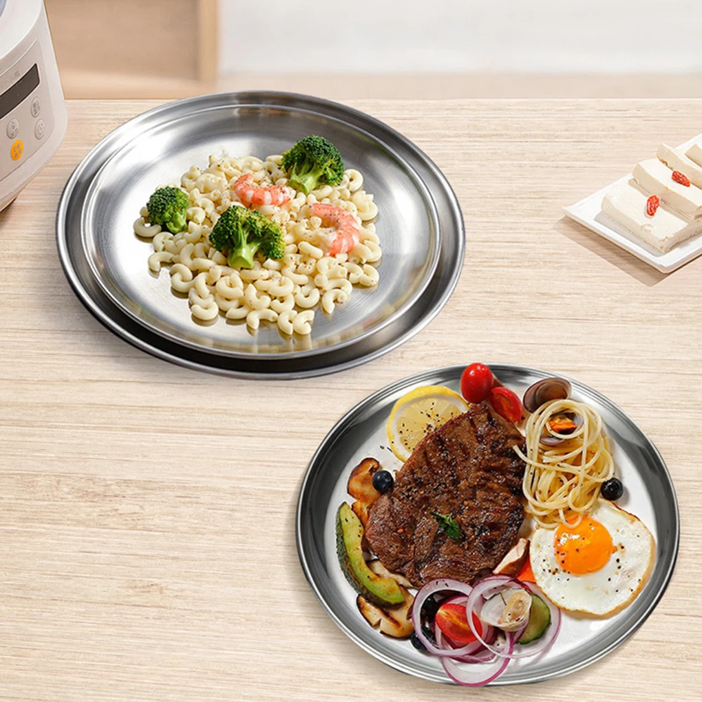 Stainless-Steel-Dinner-Plates-For-Camping-Stylish-Safe-To-Versatile ...