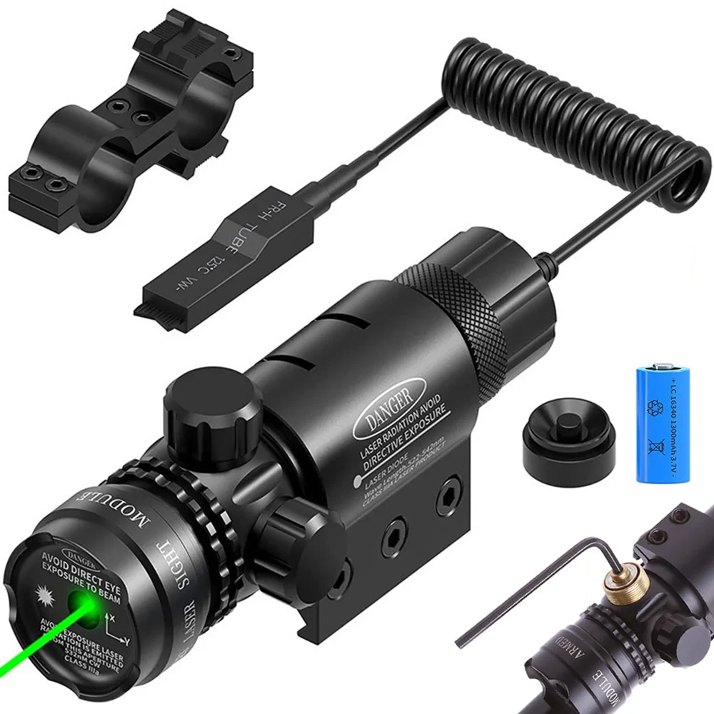 Tactical-Hunting-Laser-Pointer-Sight-Green-e-Red-Dot-Rifle-Underbarrel ...