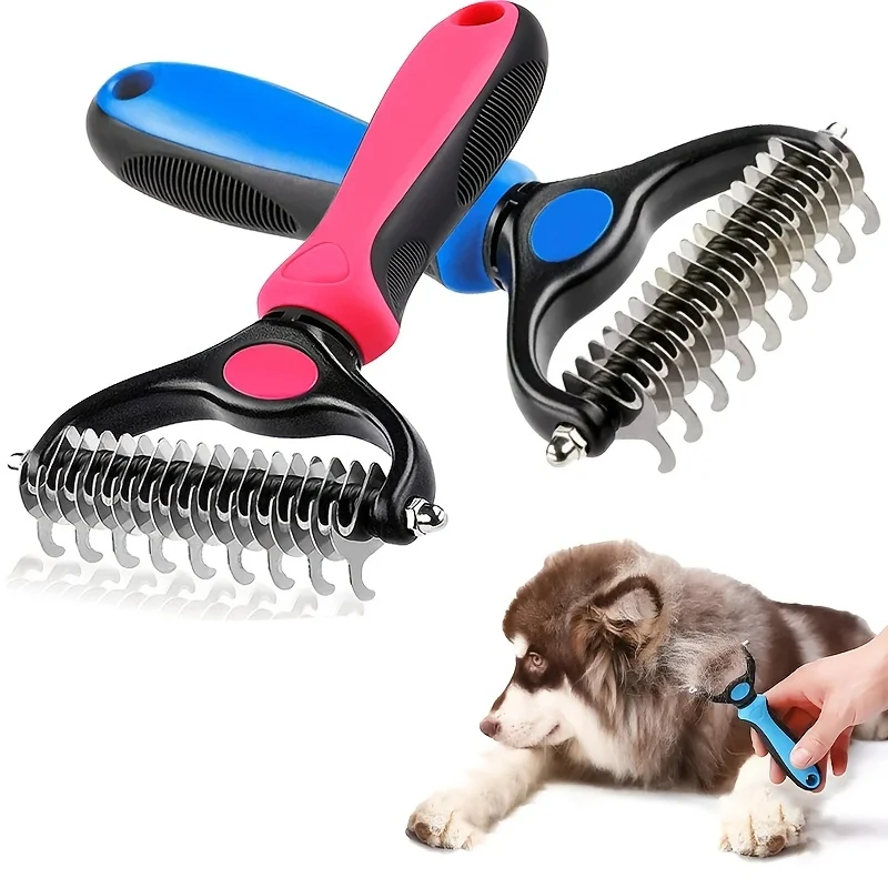 1pc-Stainless-Steel-Double-sided-Pet-Comb-Remove-Floating-Fur-Cat-Comb ...