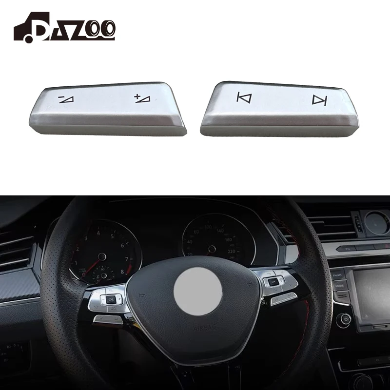 Chrome Multifunctional Steering Wheel Button Key Volume Button For VW ...