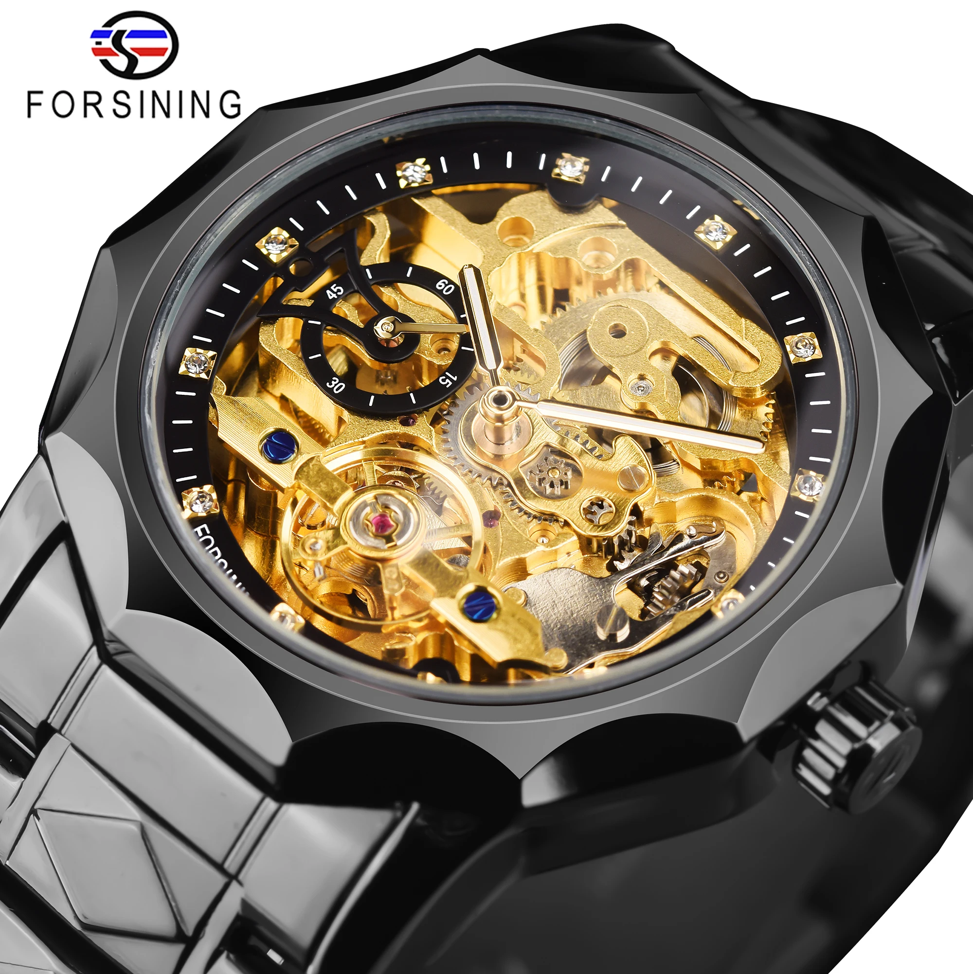 Forsining 2022 Mechanical Wristwatch Men's Tourbillion Design Automatic ...
