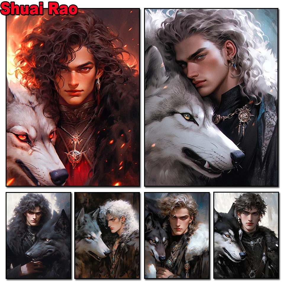 Wolf-prince-Pictures-Diy-Diamond-Painting-Full-Square-Round-Diamond ...