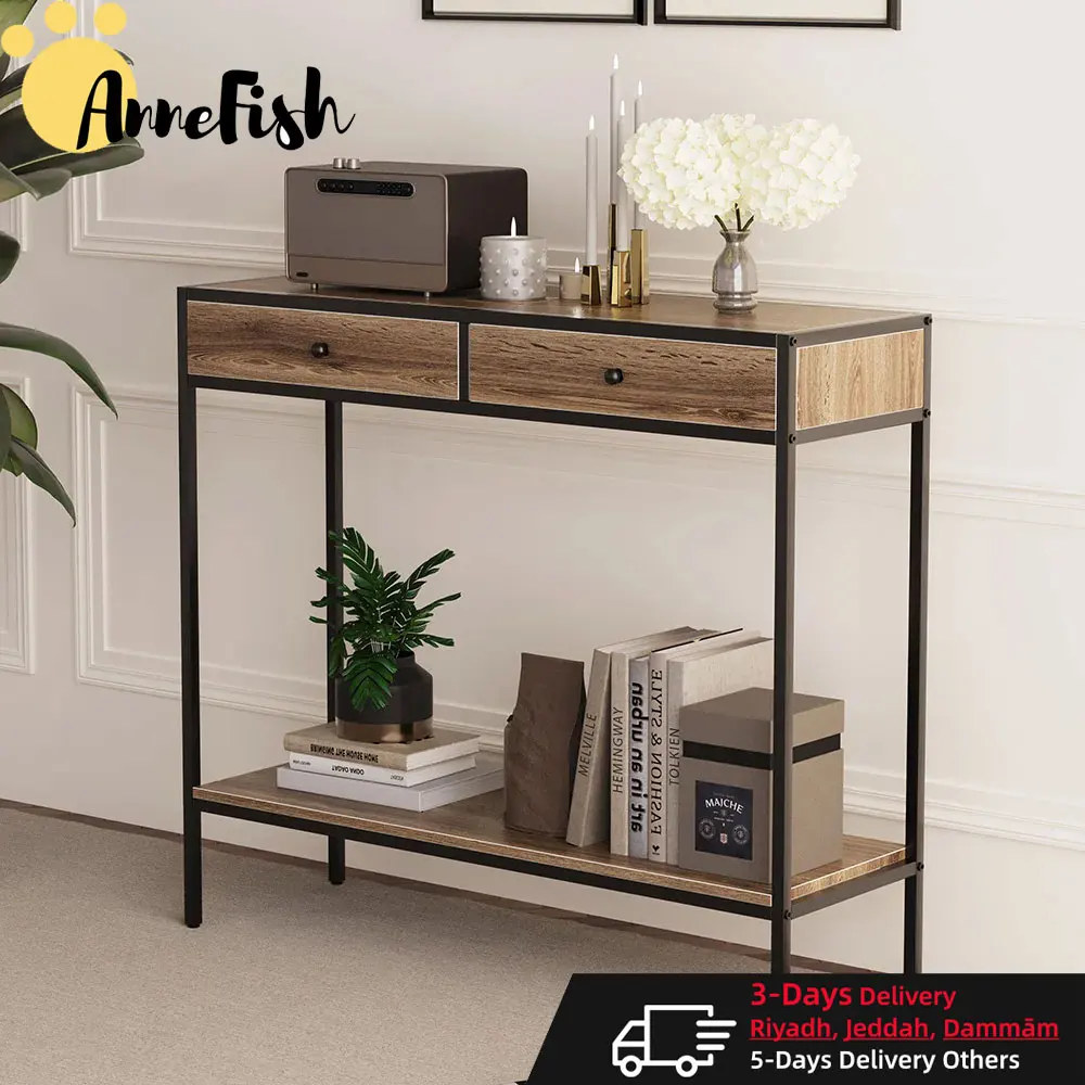 Console-Table-2-Tier-Simple-Sofa-Table-Home-Coffee-Corner-Display ...