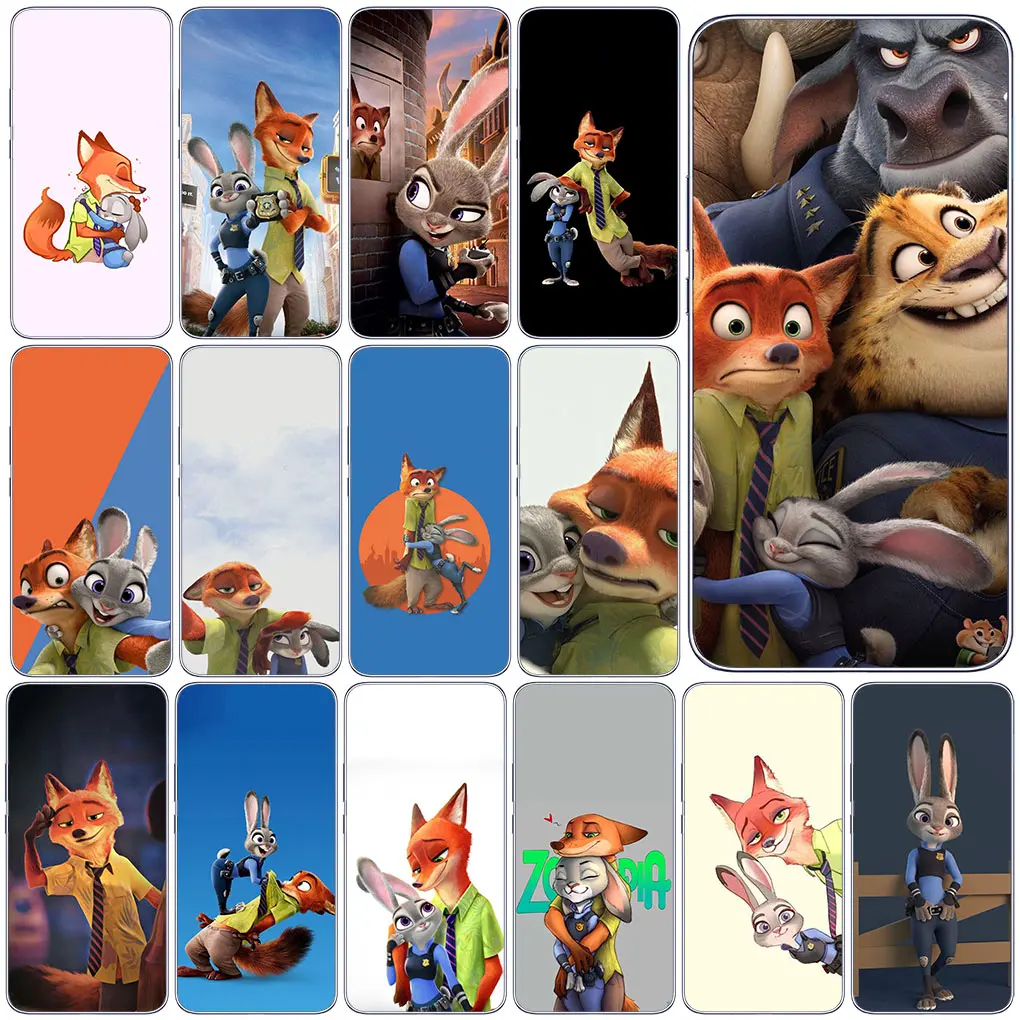 Zootopias-funda-de-tel-fono-Fox-Rabbit-zootrop-leo-para-Motorola-Moto ...