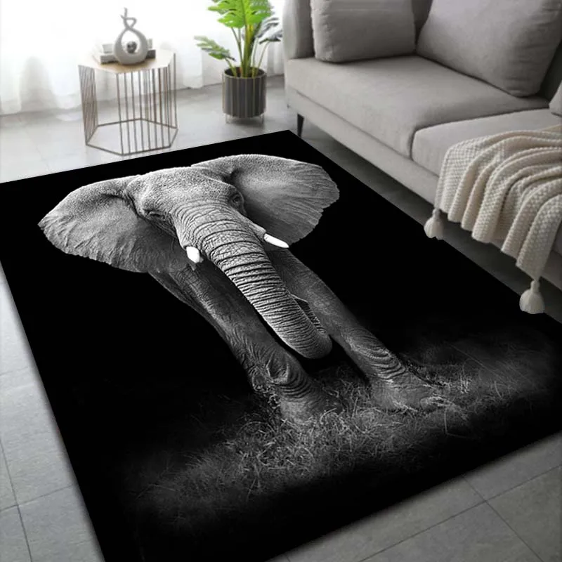 LARGE-SIZE-African-Elephant-Carpet-Animal-Rugs-for-Living-Room-Bedroom ...
