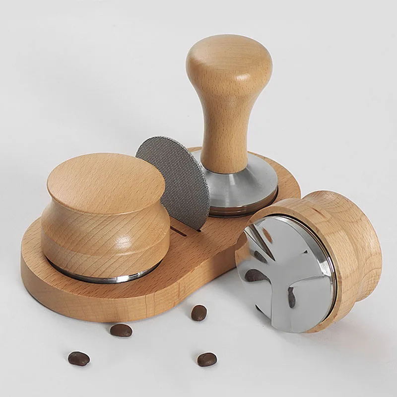 Espresso-Coffee-Distributor-Tamper-Stainless-Steel-Puck-Screen-Tamping ...