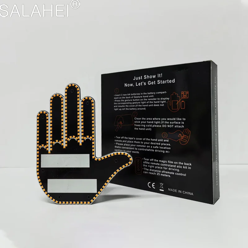 High-Quality-LED-Illuminated-Gesture-Light-Car-Finger-Light-With-Remote ...
