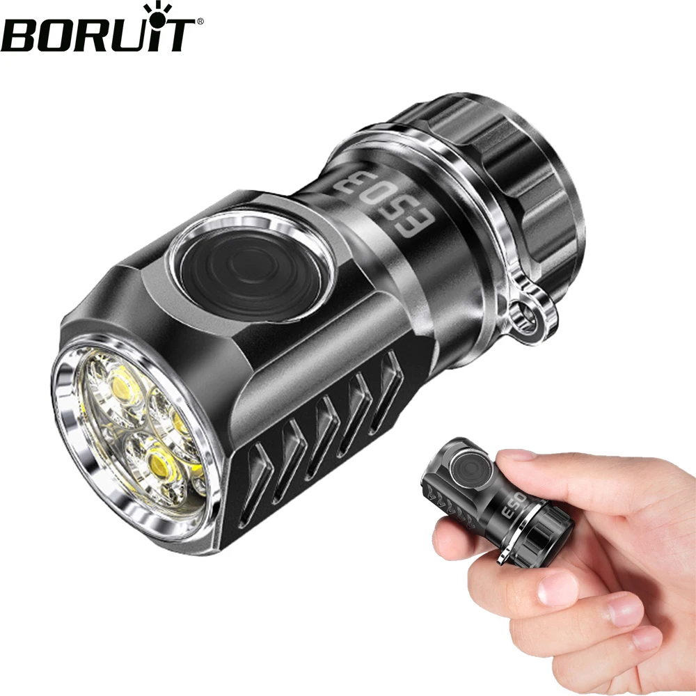 BORUiT-ES03-3-SST20-3000LM-Mini-Powerful-LED-Flashlight-Rechargeable ...