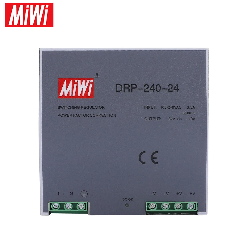 DRP-240-24-24V-10A-240W-Industrial-Power-Supply-AC-DC-85-264VAC-2Years ...