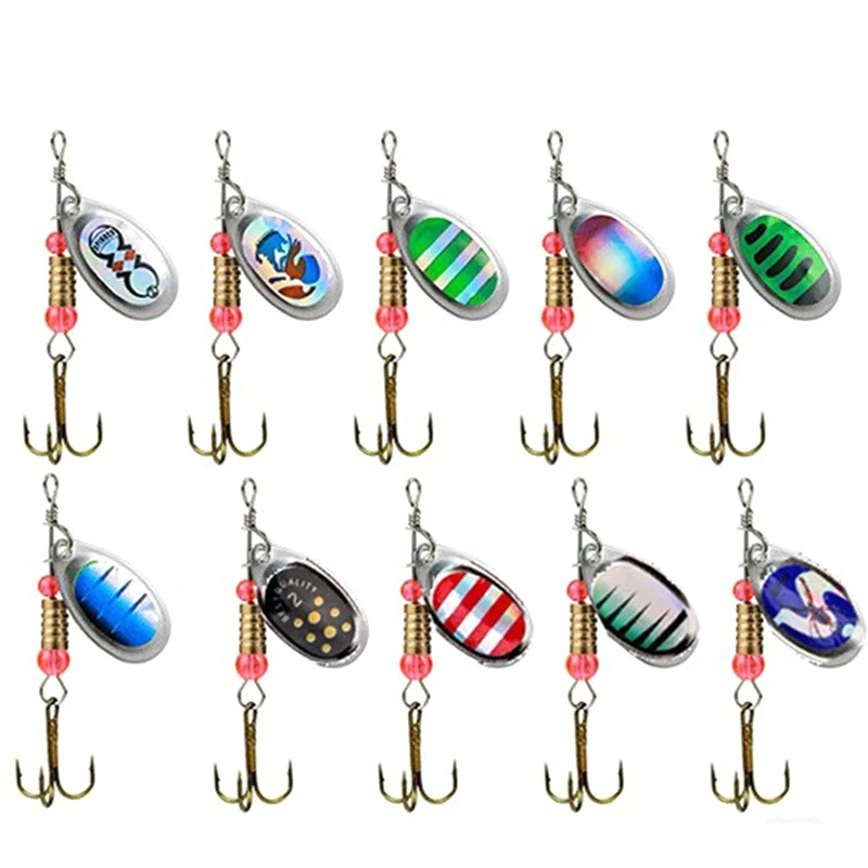 1PCS Metal Plating Spinner Bait 6.7cm/7g Hard Spoon Bass Lures Metal ...
