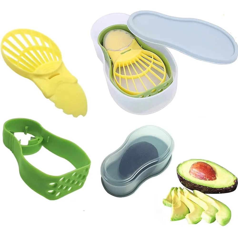 Avocado-Slicer-Shea-Core-Fruit-Peeler-Pulp-Separator-Plastic-Knife-Set ...