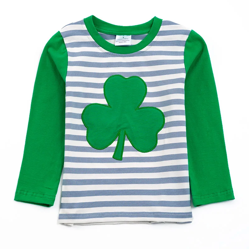 Girlymax-Baby-St-Patrick-s-Day-Boutique-Boy-s-Shirts-Top-Stripe-Green-4 ...