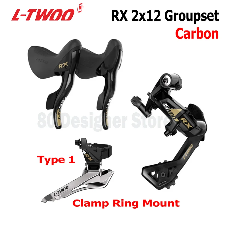 LTWOO RX 2x12 Speed Road 24s Road Groupset 4Kit,Carbon Fiber Shifter ...