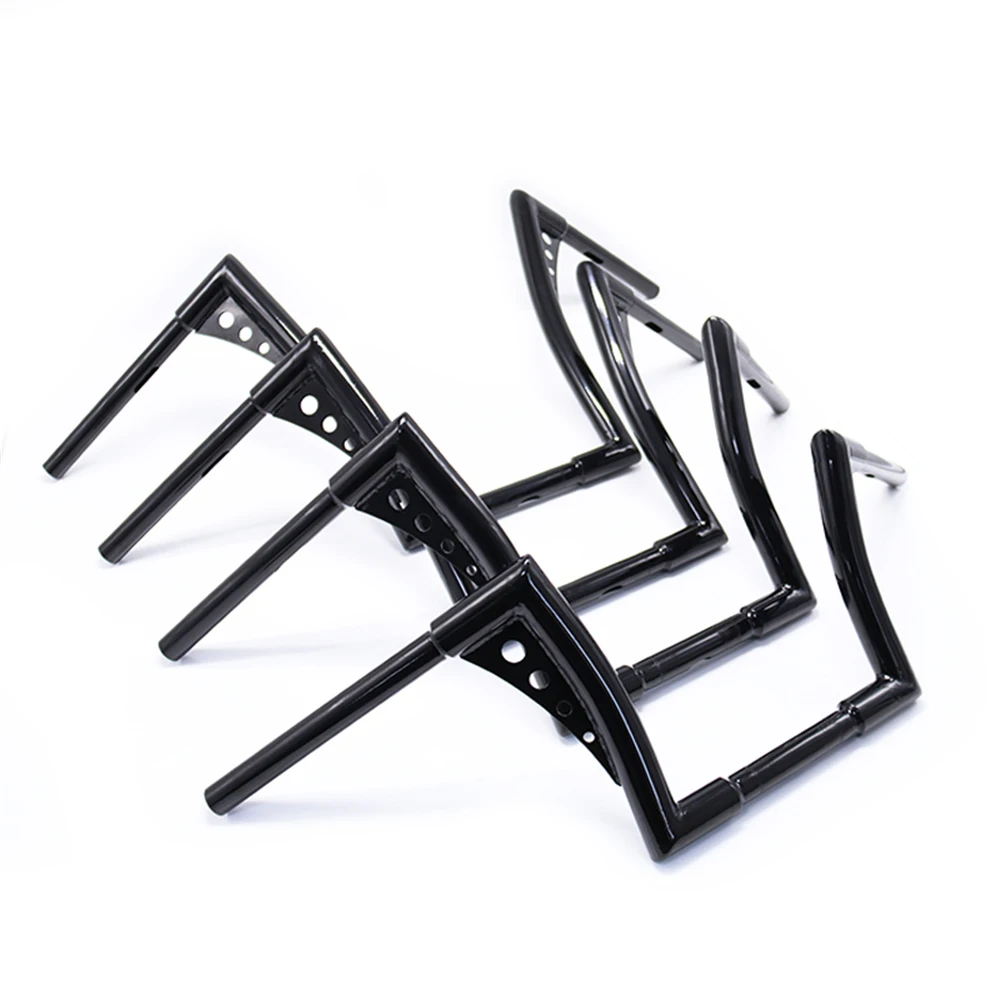 Motorcycle 1" Handlebars Ape Hangers Bars 10''12"14''16'' Rise Steering ...